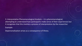 Qualitative research design | PPTX