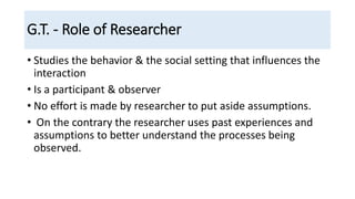 Qualitative research design | PPTX