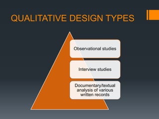 Qualitative research design | PPT