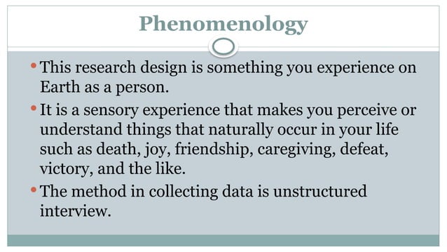qualitative research designs and its types | PPTX | Science
