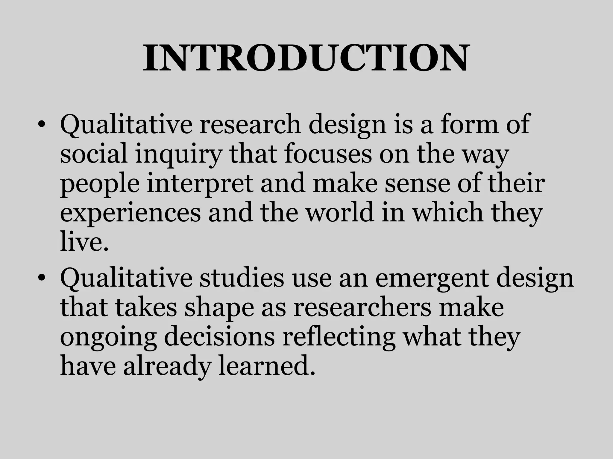 Qualitative research designs converted | PDF