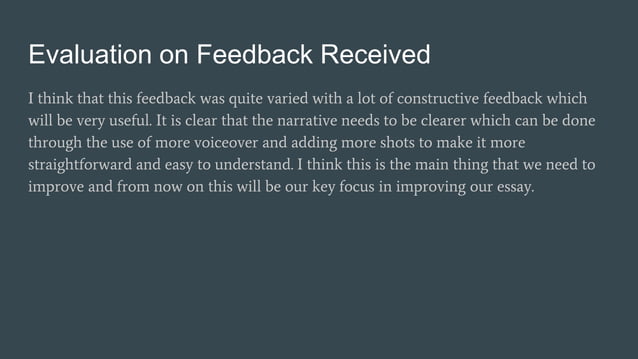 Qualitative research feedback | PPTX | Screenwriting | Content Production