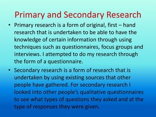 Qualitative research homework DONE | PPT