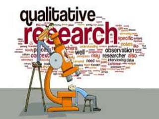 Qualitative research intro | PPTX | Education