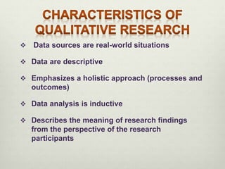 Qualitative Research Method | PPTX