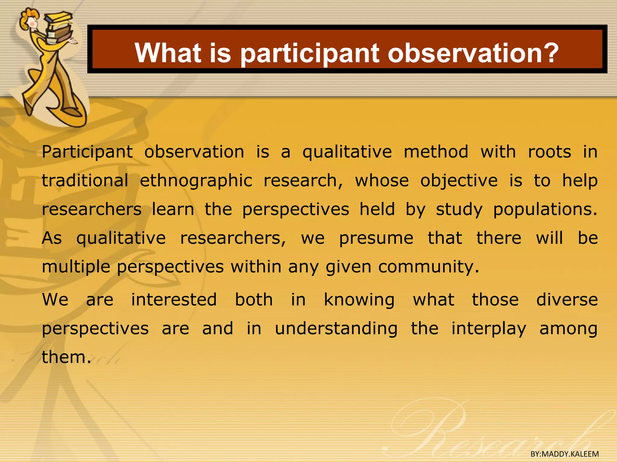 Qualitative research methodology 1 | PPT
