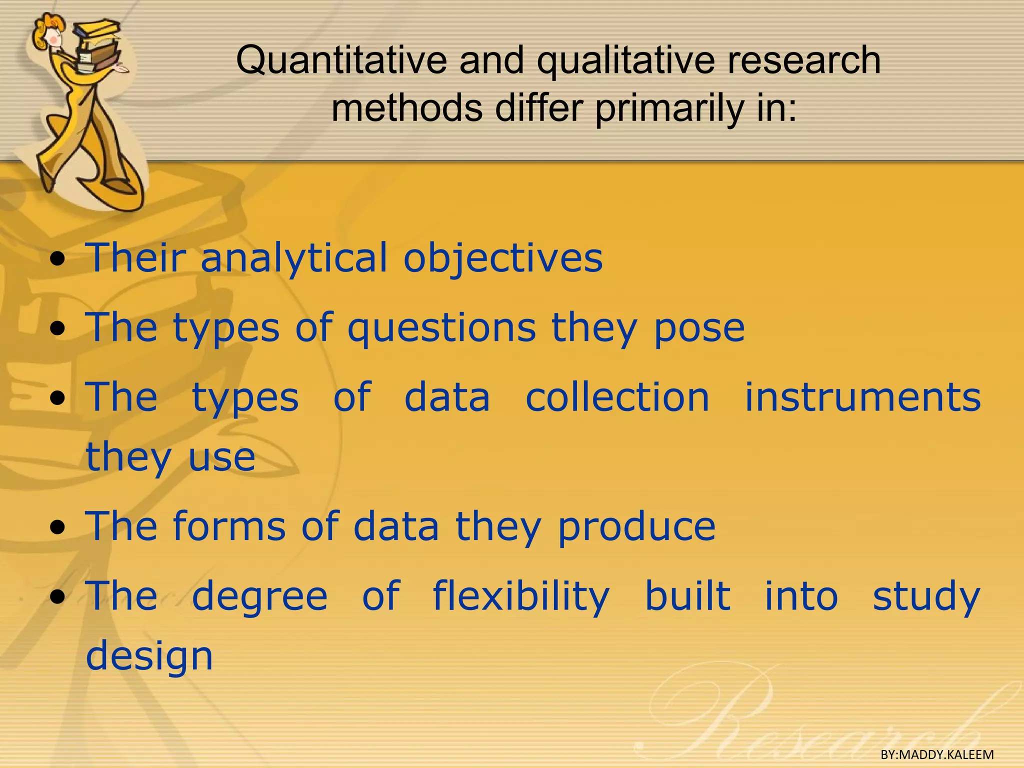 Qualitative research methodology 1 | PPT