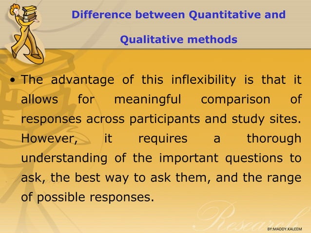 Qualitative research methodology 1 | PPT