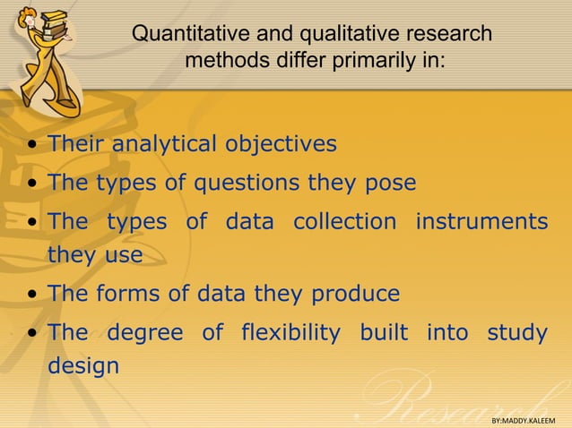 Qualitative research methodology 1 | PPT