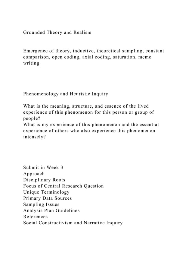 Qualitative Research Methods MatrixSubmit in Week 2ApproachDisci.docx