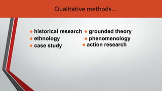Qualitative research | PPTX