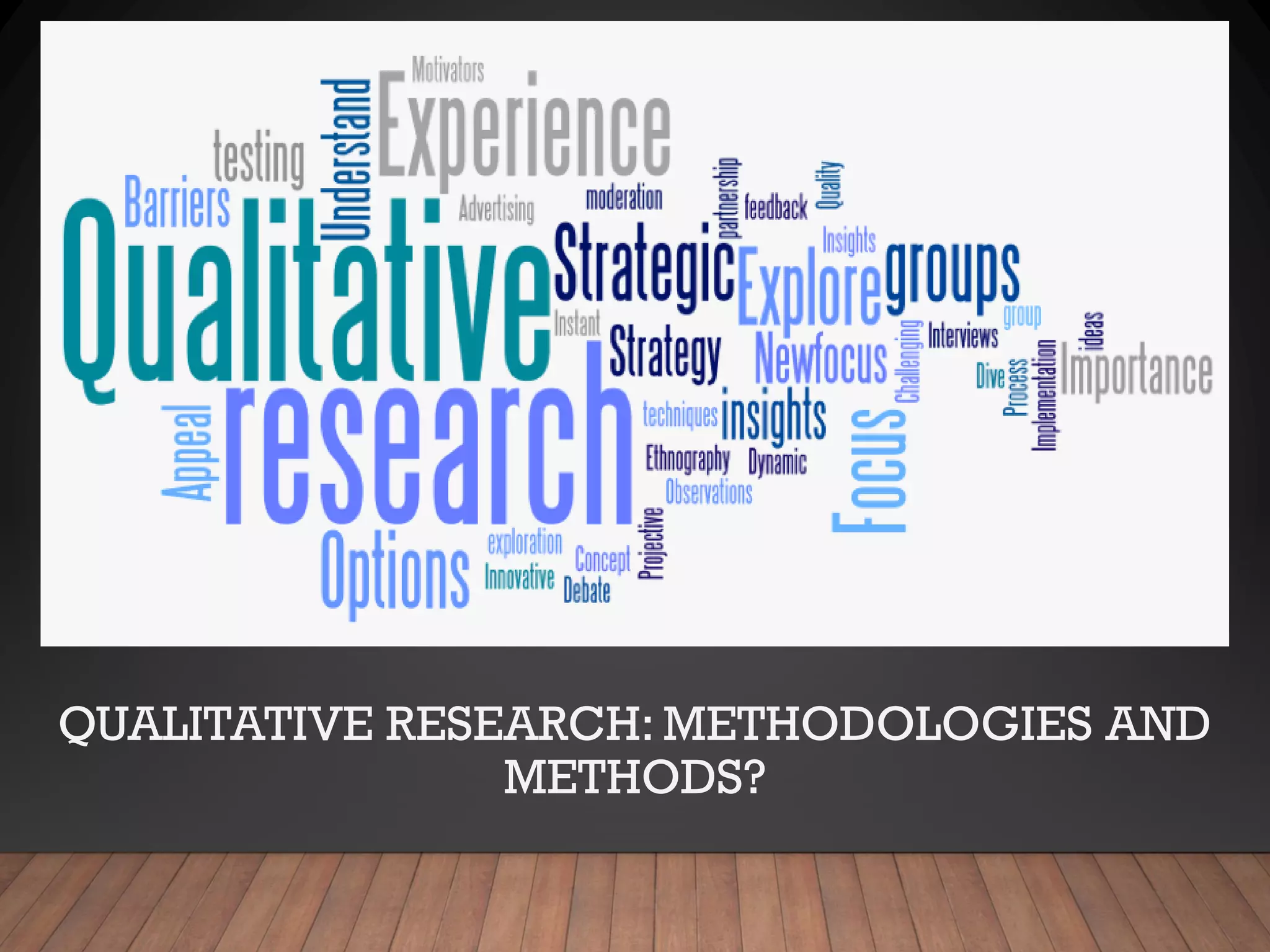 Qualitative research overview | PDF