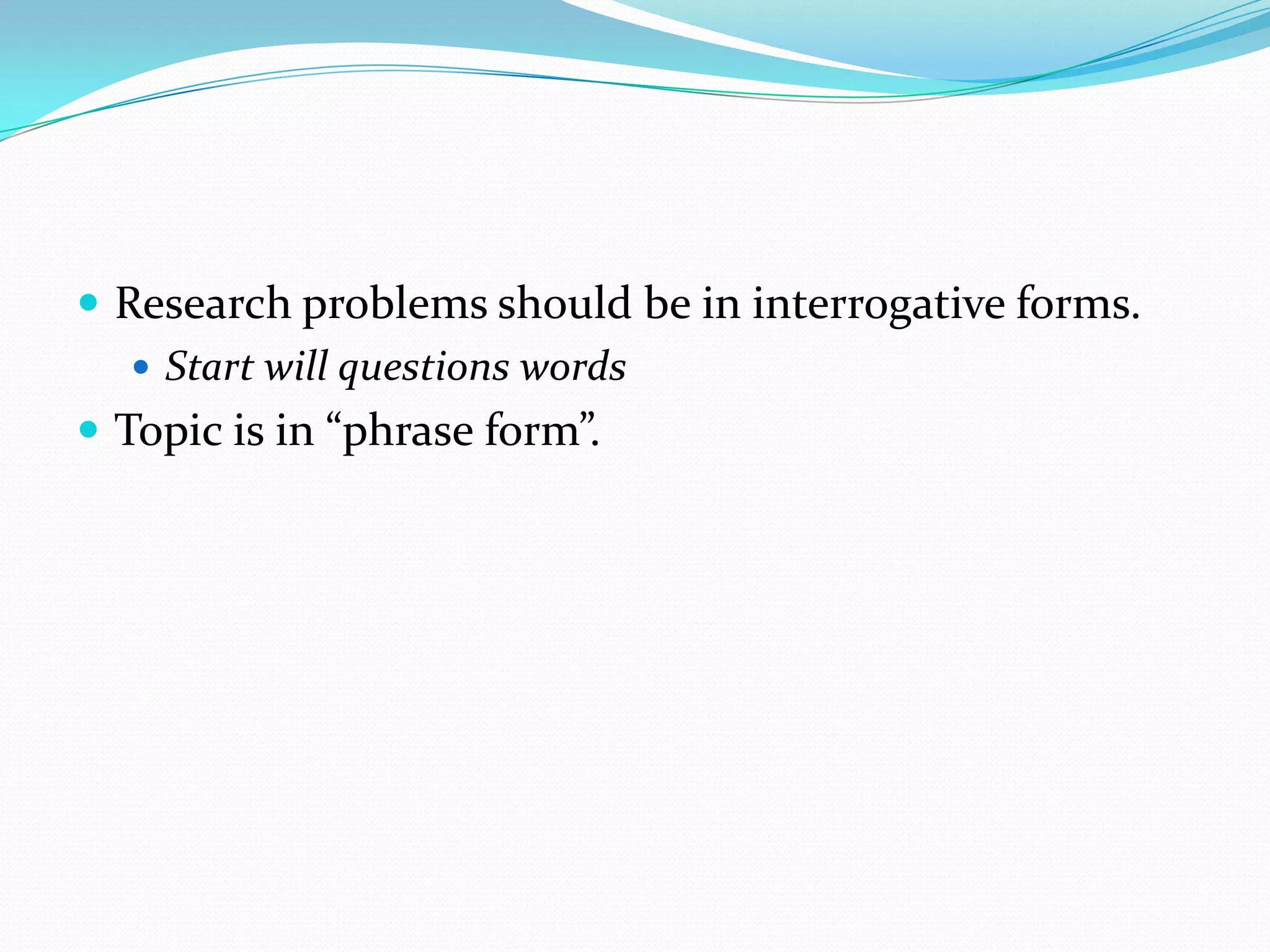 Qualitative research problems | PPTX