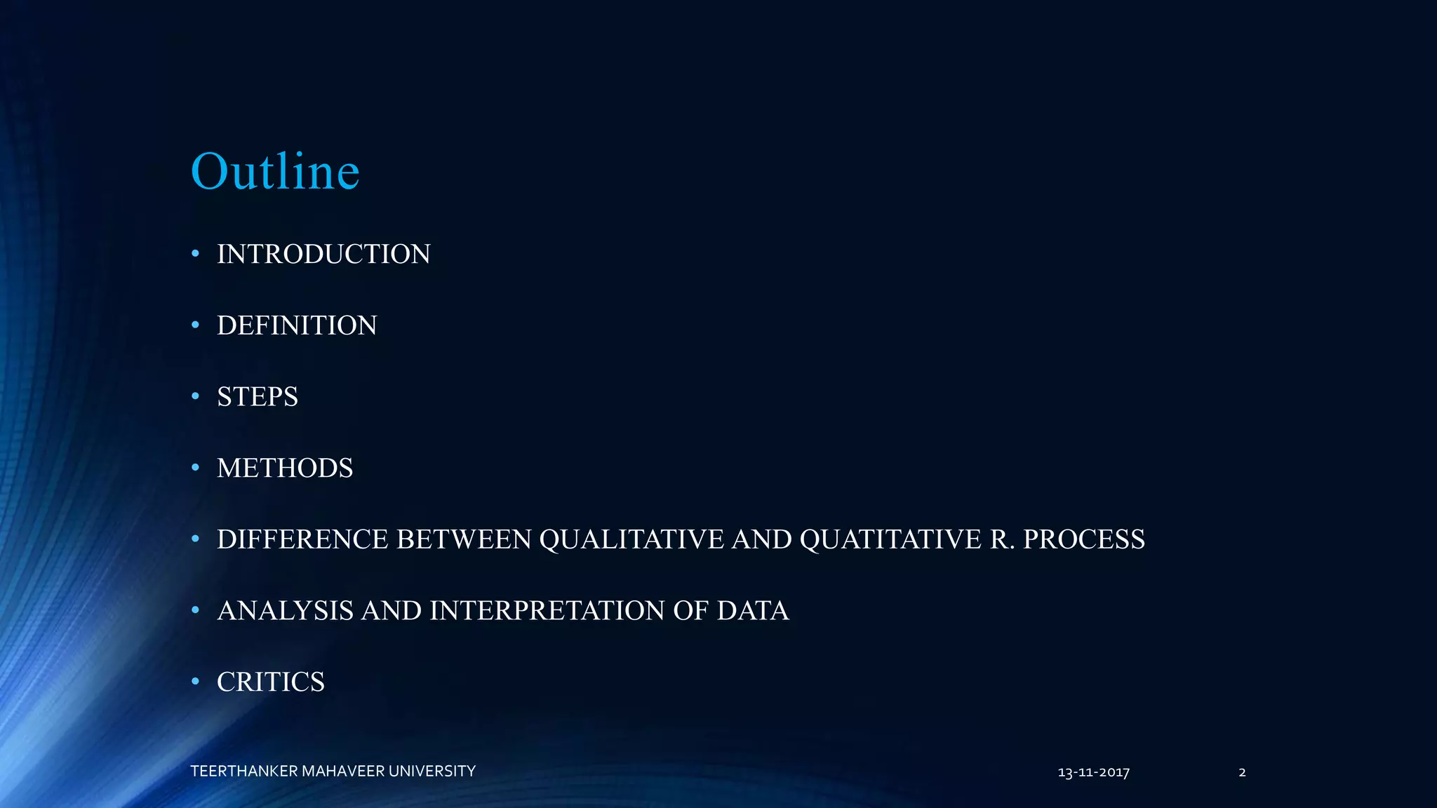 Qualitative research process | PPTX