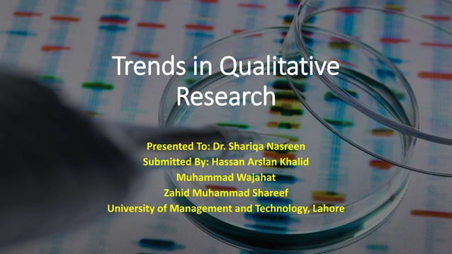 Qualitative research trends | PPTX