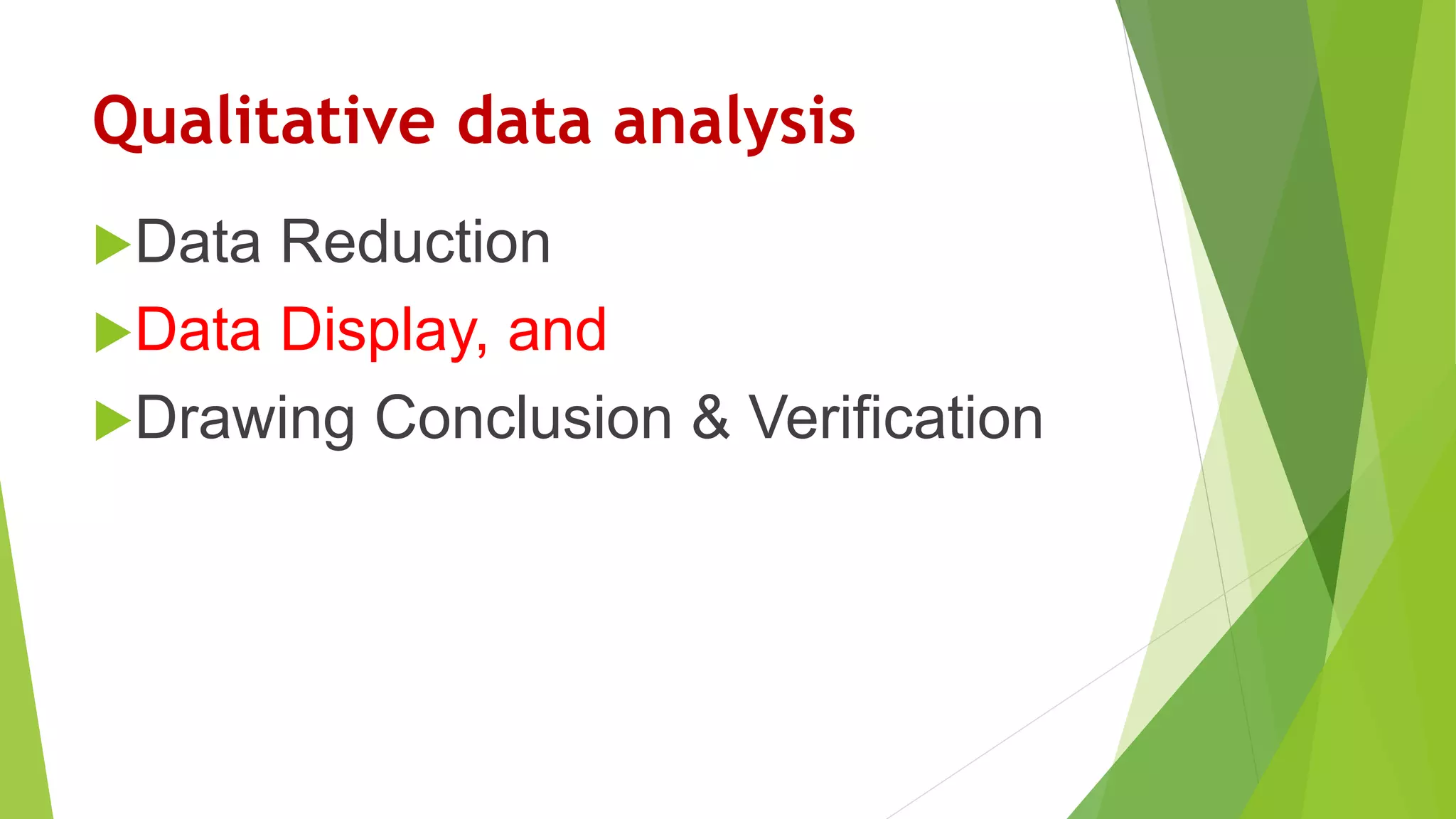 Qualitative research, types, data collection and analysis | PPTX