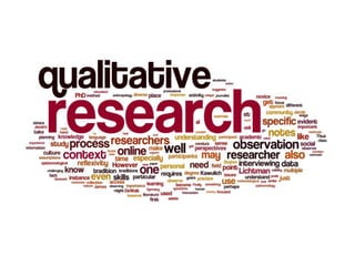 Qualitative research ppt[1] | PPT
