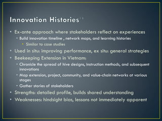 Qualitative techniques for assessing agricultural innovation systems | PPT