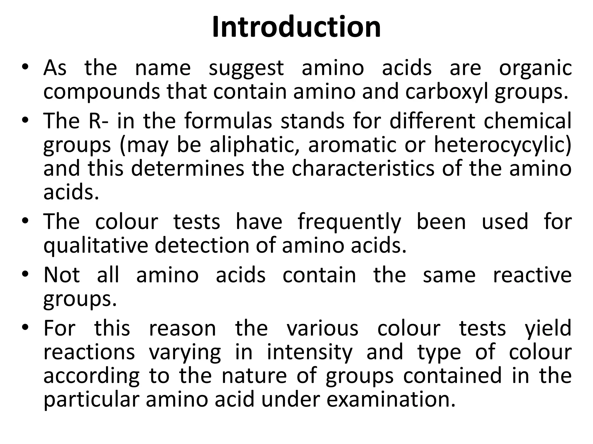 Qualitative test for proteins | PPTX