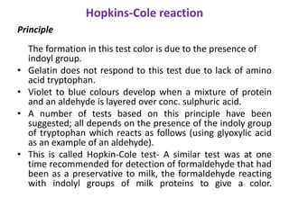 Qualitative test for proteins | PPTX