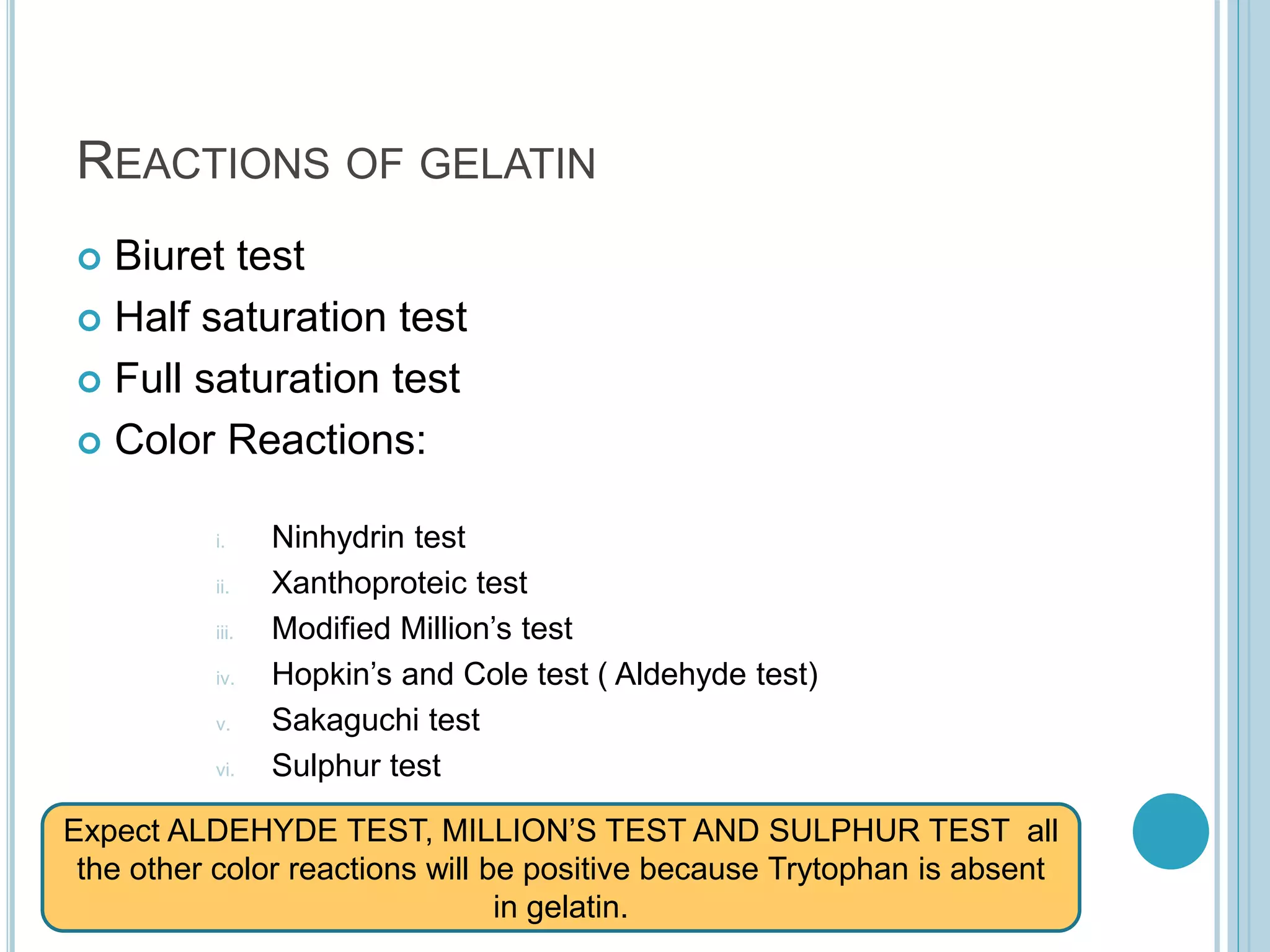 Qualitative test of proteins | PPTX