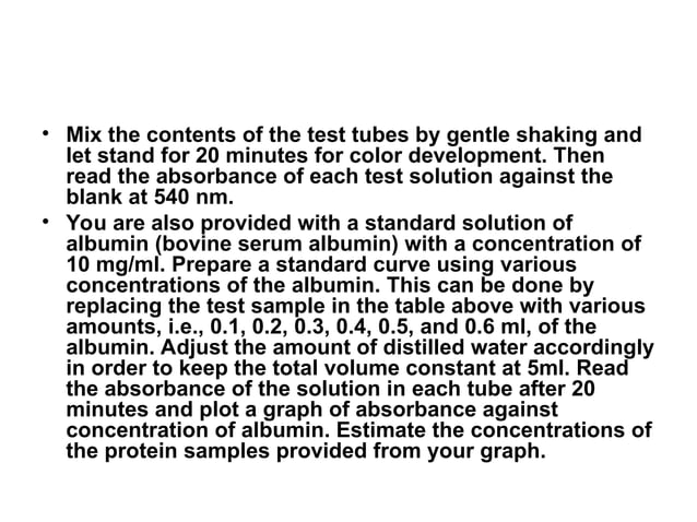 Qualitative Tests for Amino Acids Qualitative tests for Proteins and ...
