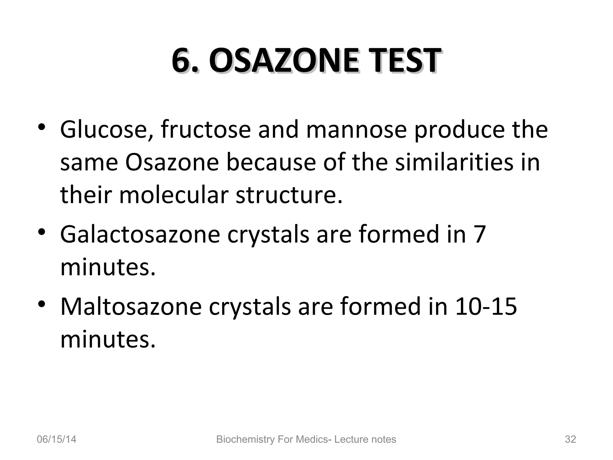 Qualitative tests for carbohydrates | PPT