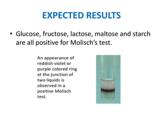 Qualitative tests to identify functional groups of carbohydrates | PPTX