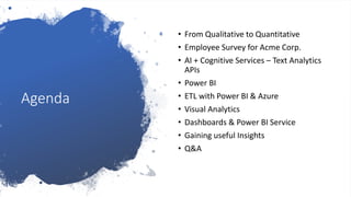 Text Mining & Sentiment Analysis made easy, with Azure and Power BI | PPTX
