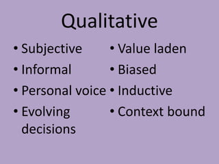 Qualitative vs Quantitative | PPTX