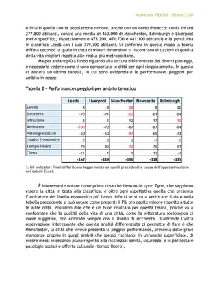 Progettazione sistemi territoriali - Esempio di misurazione della ...