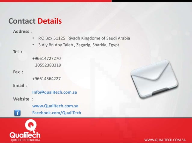 Qualitech egypt presentation | PPSX