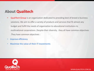 Qualitech egypt presentation | PPSX
