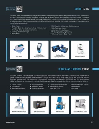 Qualitest’s Extensive Range Plastic Testing Technologies - Built for ...