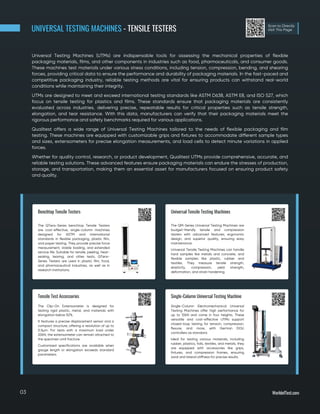 Qualitest’s Extensive Range Plastic Testing Technologies - Built for ...