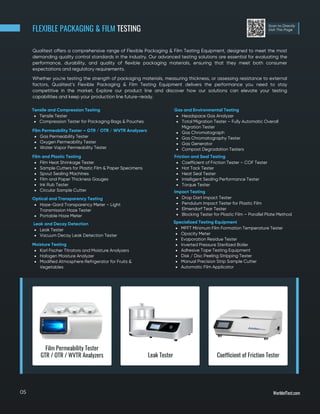 Qualitest’s Extensive Range Plastic Testing Technologies - Built for ...