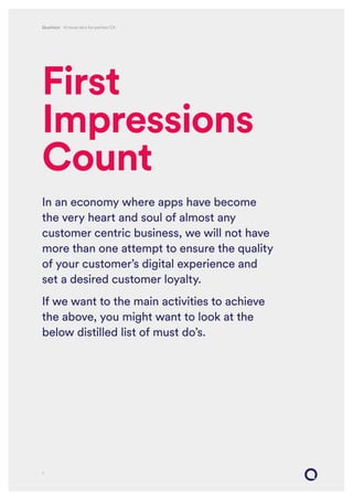 10 must do’s for perfect customer experience (Cx) -Qualitest | PDF