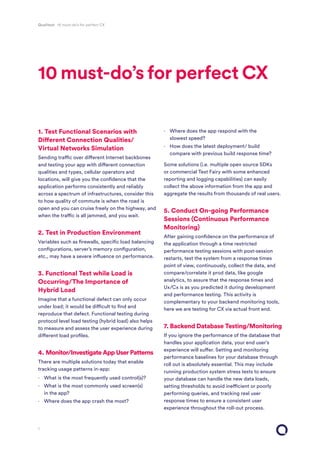 10 must do’s for perfect customer experience (Cx) -Qualitest | PDF