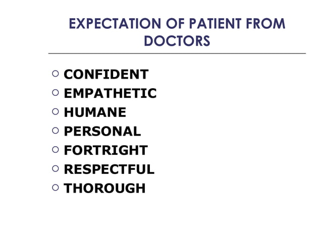 Qualities Of A Good Doctor | PPT | Medical Health