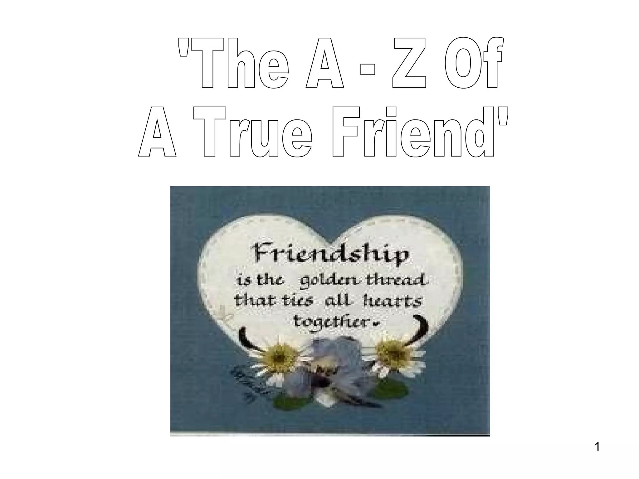 Qualities Of A True Friend | PPS