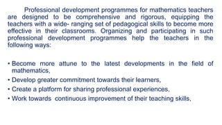 Qualities and role of a mathematics teacher | PPTX