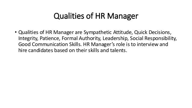 Qualities and Roles of HR Manager.pptx