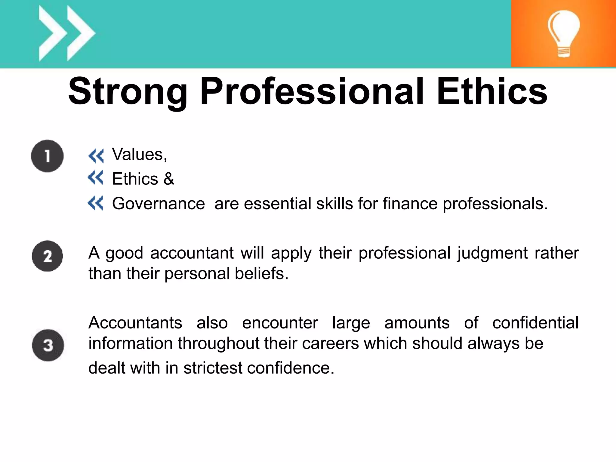 Qualities Observed in a Good Accountant | PPTX | Business Accounting ...