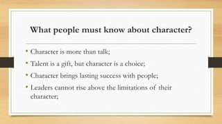 Qualities of a good leader | PPTX