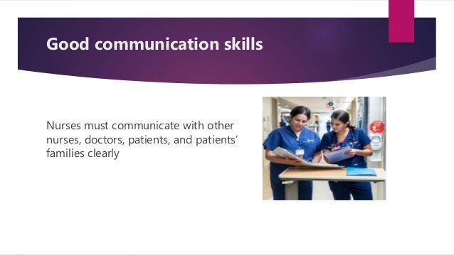 Qualities of a good Nurse