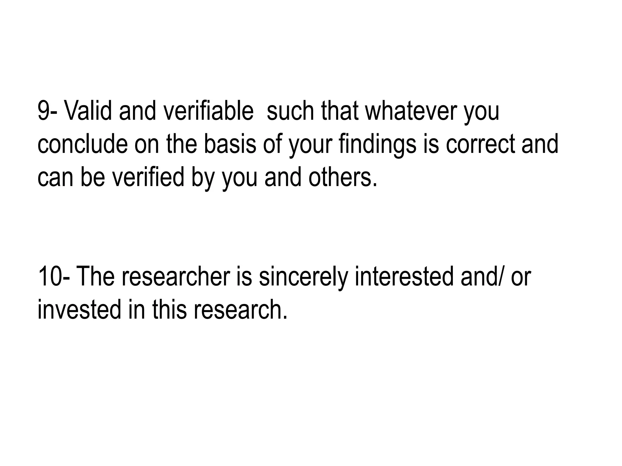 Qualities of a good research | PPTX