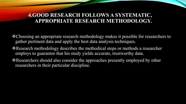 Qualities of a good research topic presentation.pptx | Education