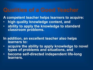 Qualities of a Good Teacher | PPT