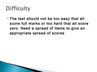 Qualities of a good test (1) | PPT
