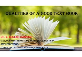 Qualities of a good text book | PDF